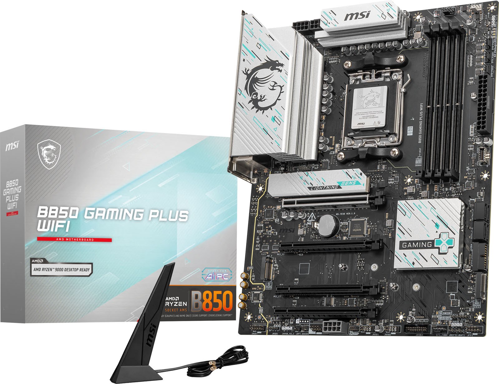 MSI B850 GAMING PLUS WIFI AMD Socket AM5 Motherboard - B850 GAMING PLUS ...