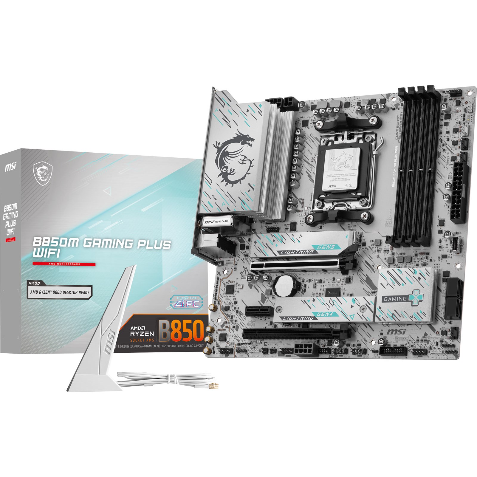 MSI B850M GAMING PLUS WIFI AMD Socket AM5 Motherboard - B850M GAMING ...