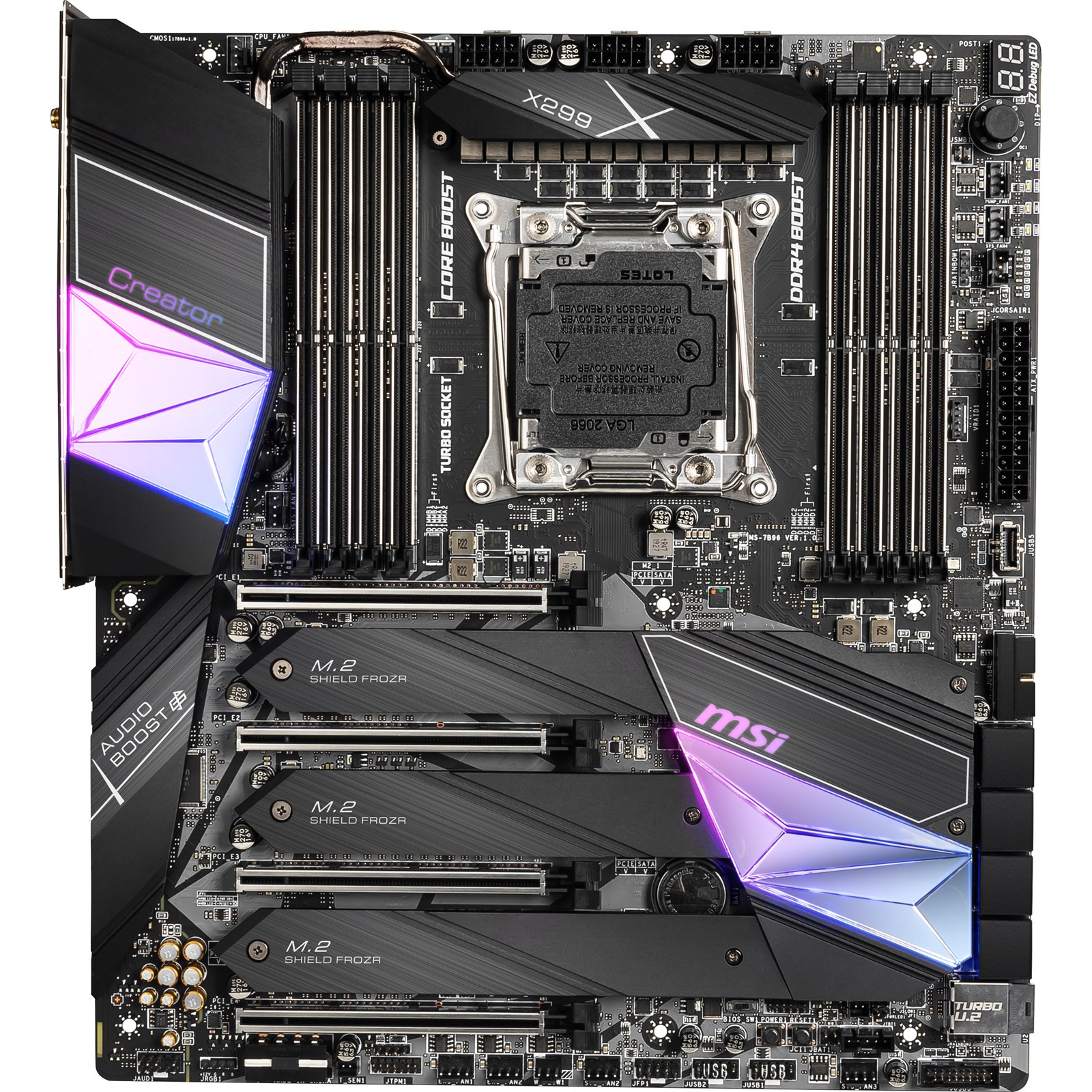 MSI Creator X299 Intel Socket 2066 Motherboard - CREATOR X299 | CCL ...