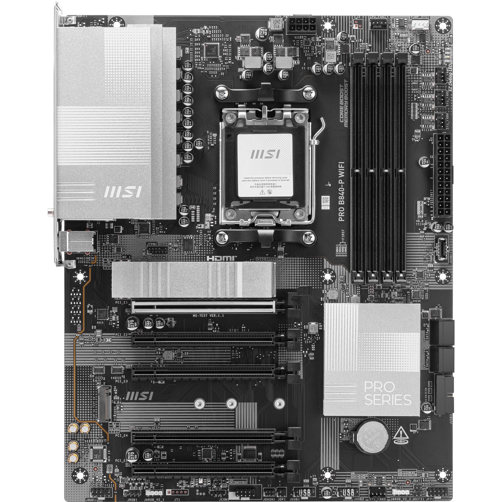 MSI PRO B840-P WIFI AMD Socket AM5 Motherboard - PRO B840-P WIFI | CCL