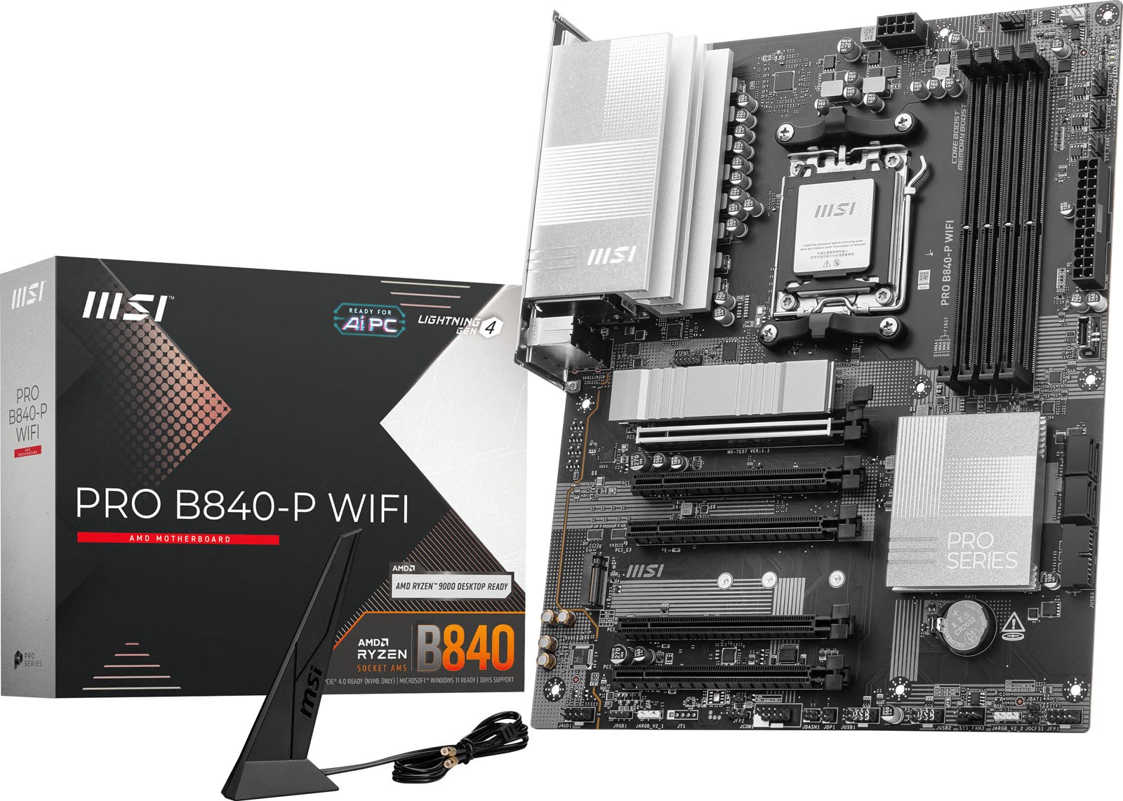 MSI PRO B840-P WIFI AMD Socket AM5 Motherboard - PRO B840-P WIFI | CCL