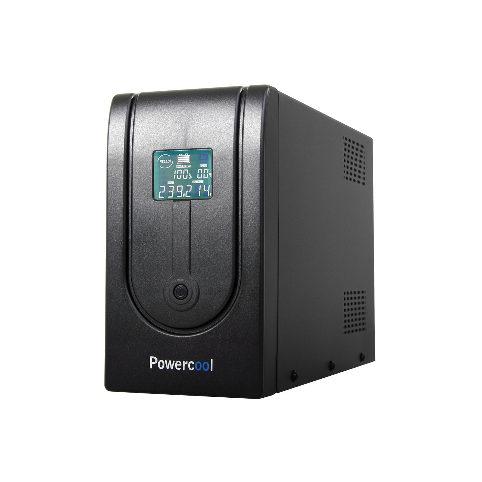 Powercool Smart UPS 1500VA 3 x UK Plug, 3 x IEC, RJ45 x 2, USB LCD ...