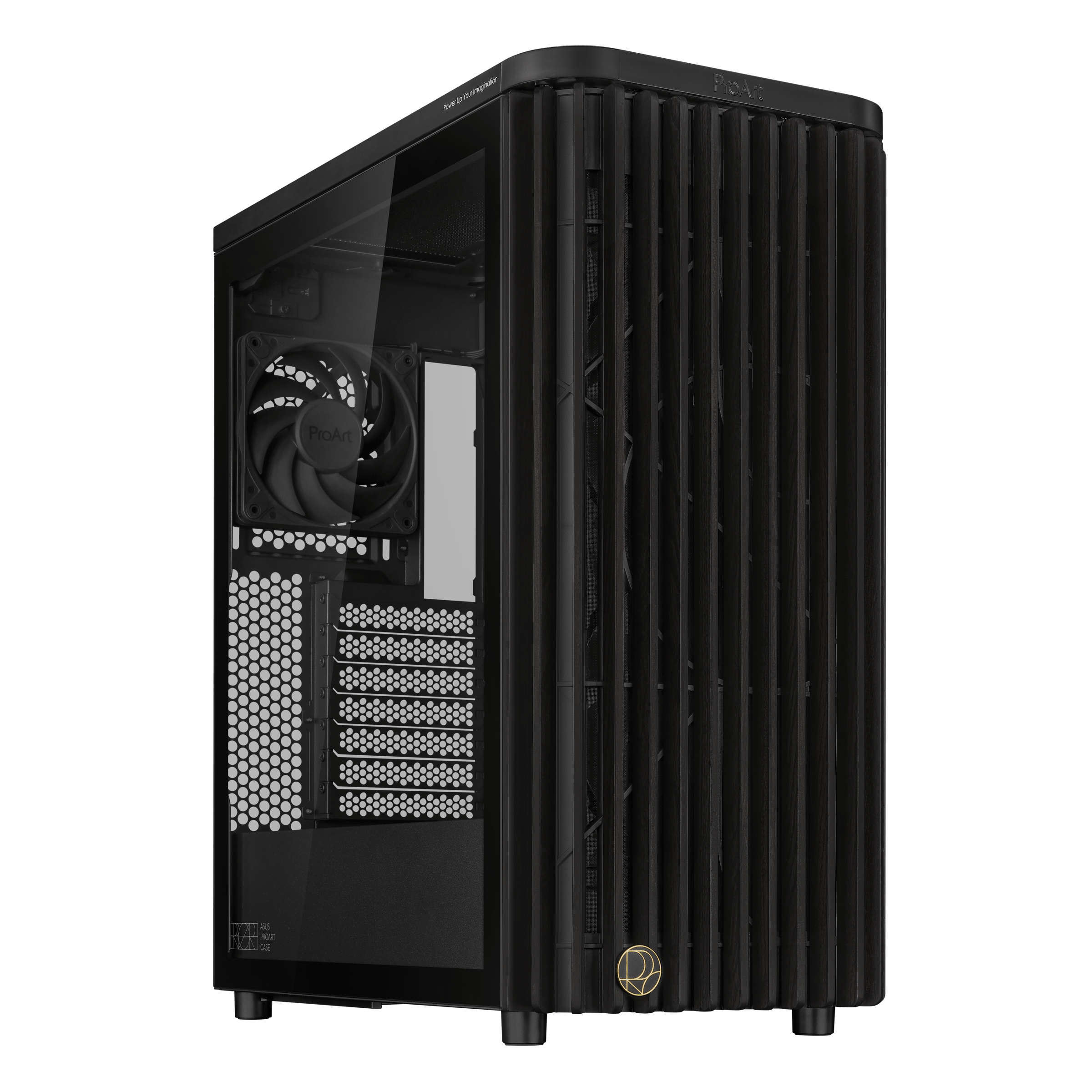 ASUS ProArt PA401 Wood Edition TG Mid Tower Case - Black - 90DC00M0 ...
