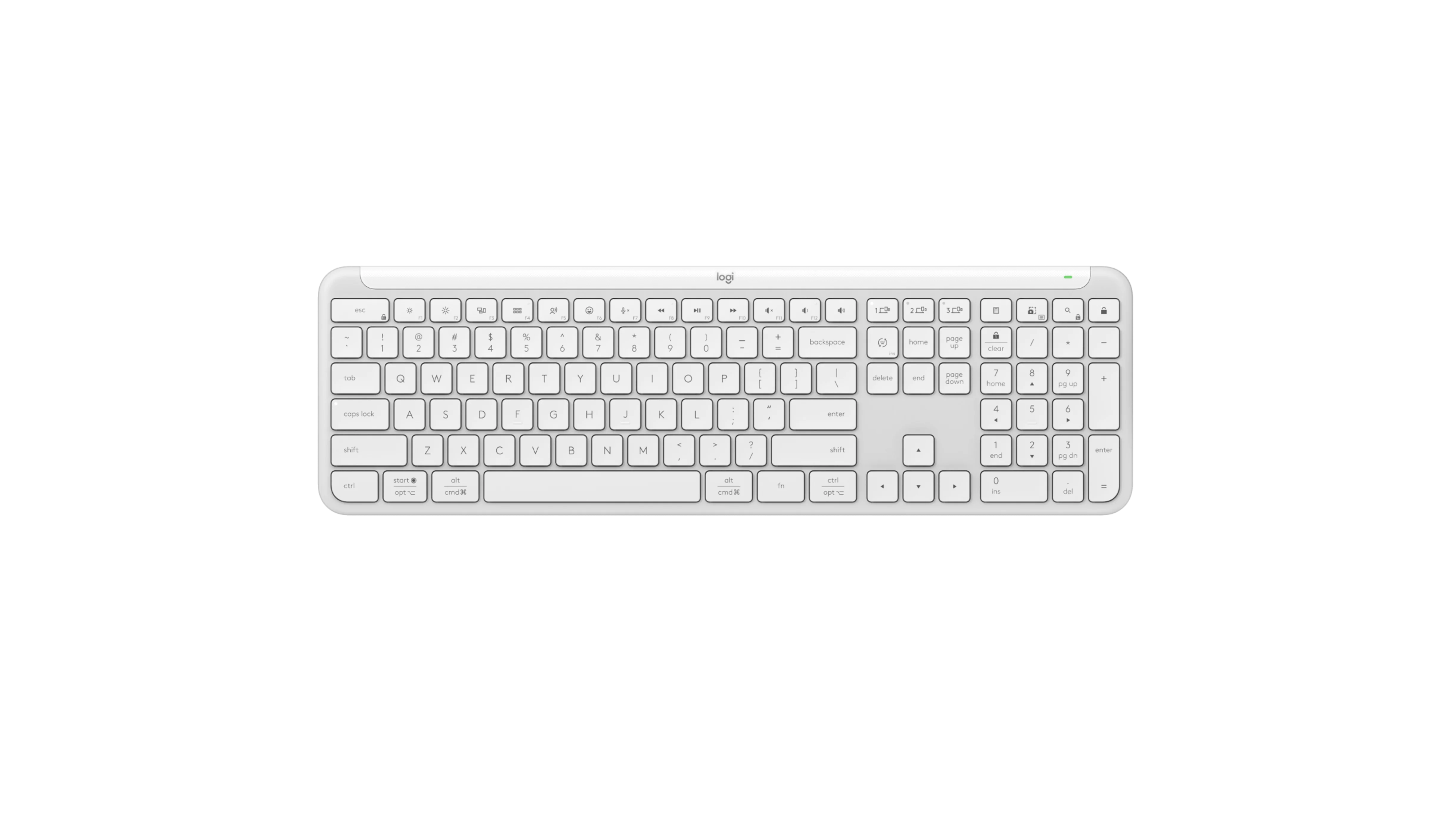 Logitech Signature Slim K950 Wireless Keyboard in Off White - 920 ...