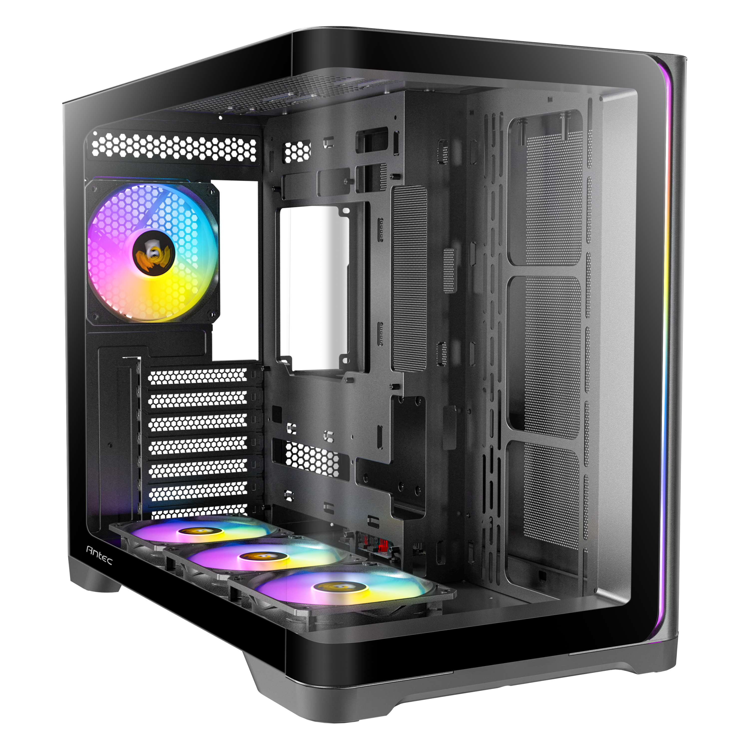 Antec C5 Curve ARGB Mid Tower Gaming Case - Black - 0-761345-10225-4 | CCL
