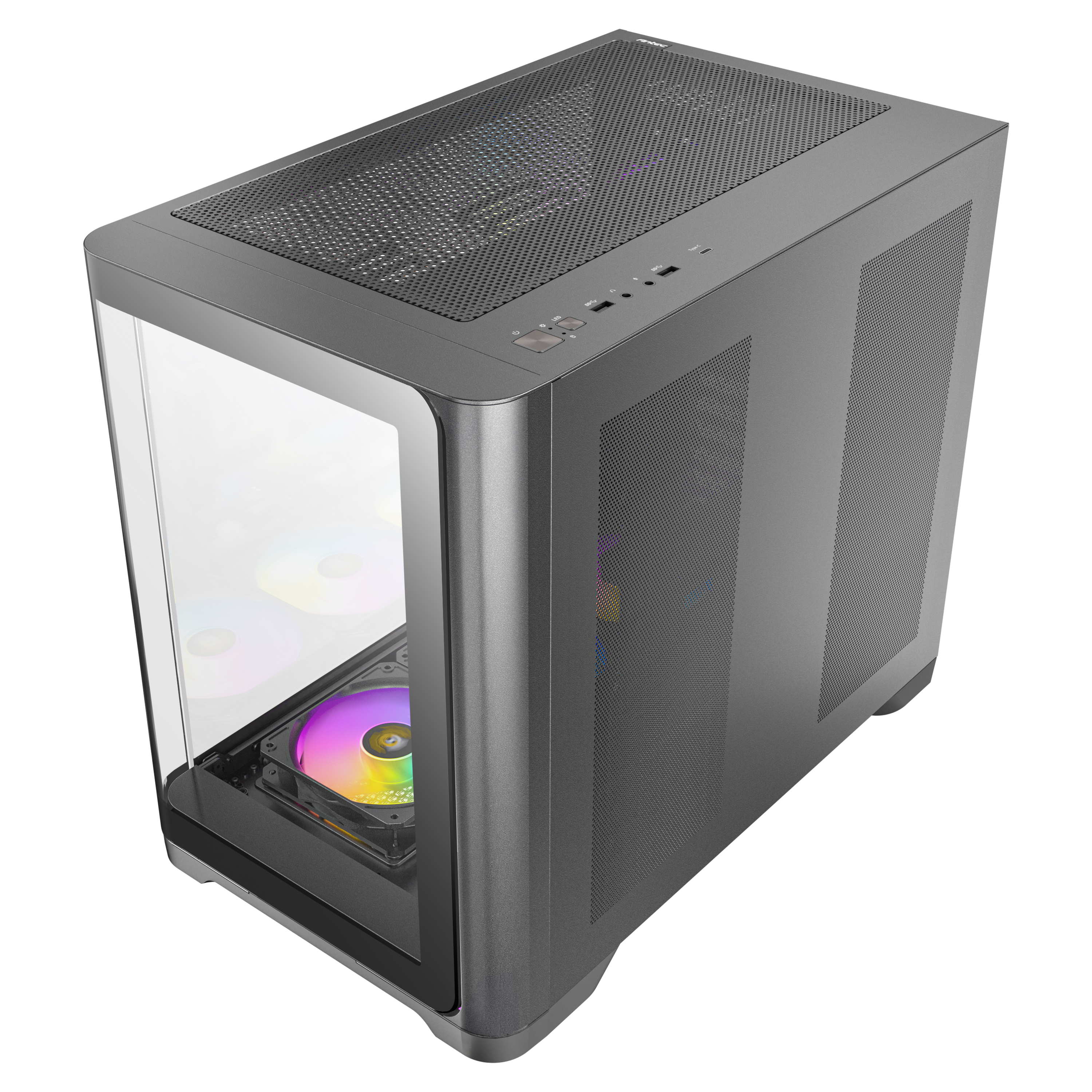 Antec C5 Curve ARGB Mid Tower Gaming Case - Black - 0-761345-10225-4 | CCL