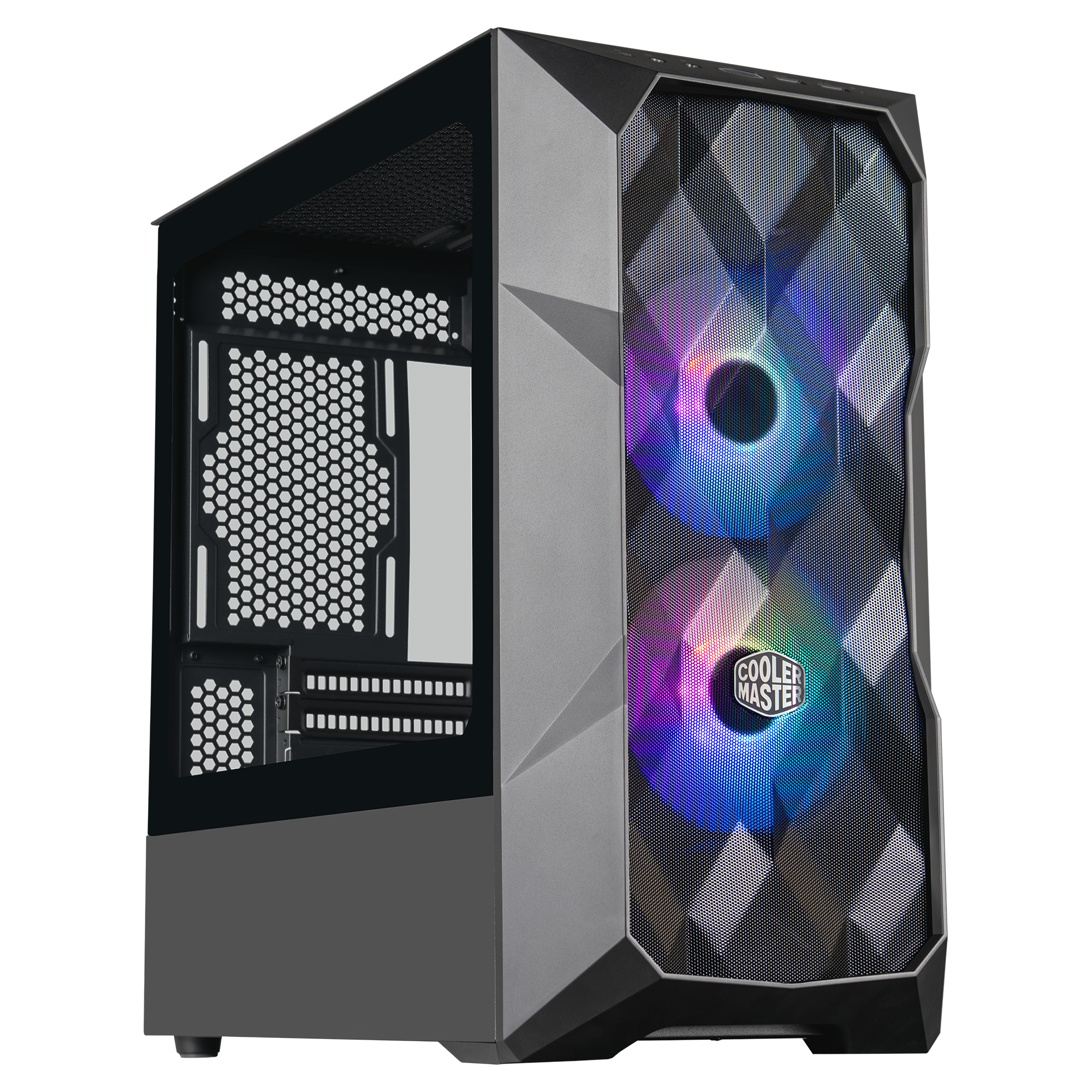 Cooler Master MasterBox TD300 Mesh Mid Tower Case - Black - TD300-KGNN ...