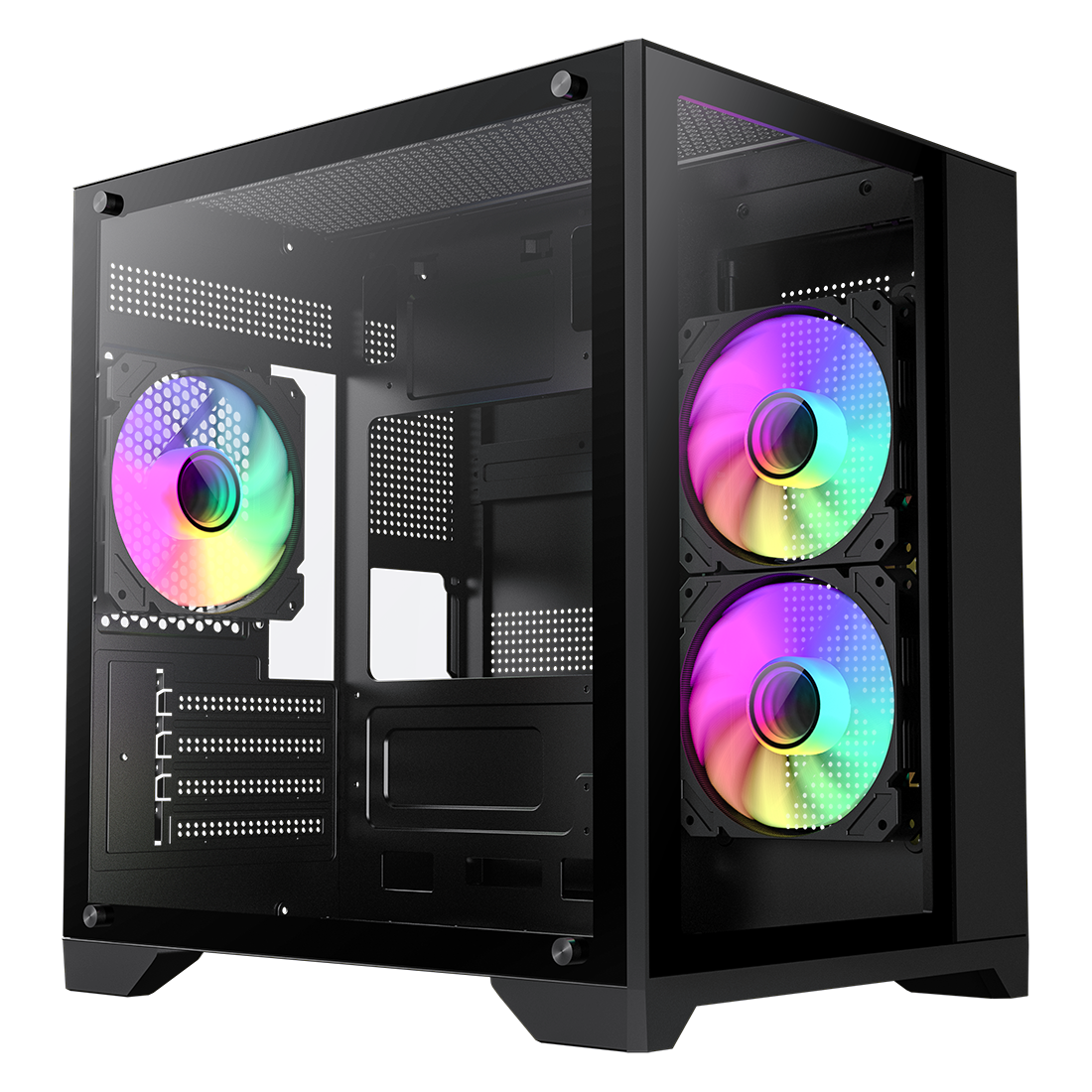 GameMax Infinity Mini Mini Tower Gaming Case - Black - GMX-INF-MINI ...