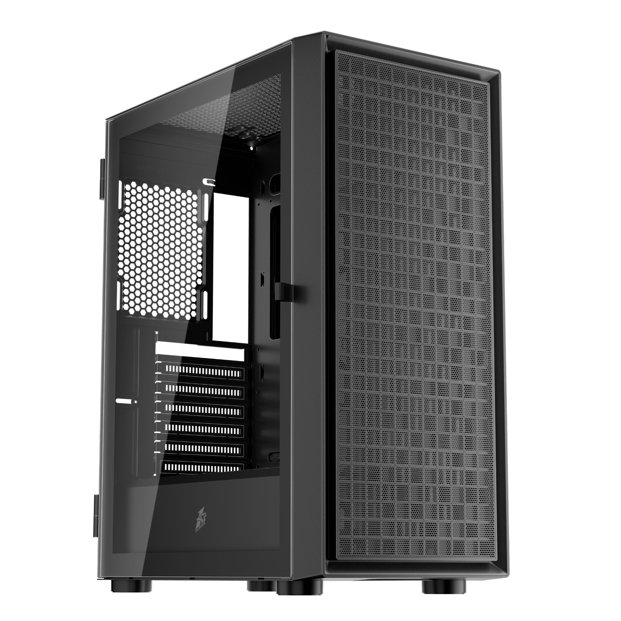 1st Player Go6 Mid Tower Case - Black - Go6-BK | CCL