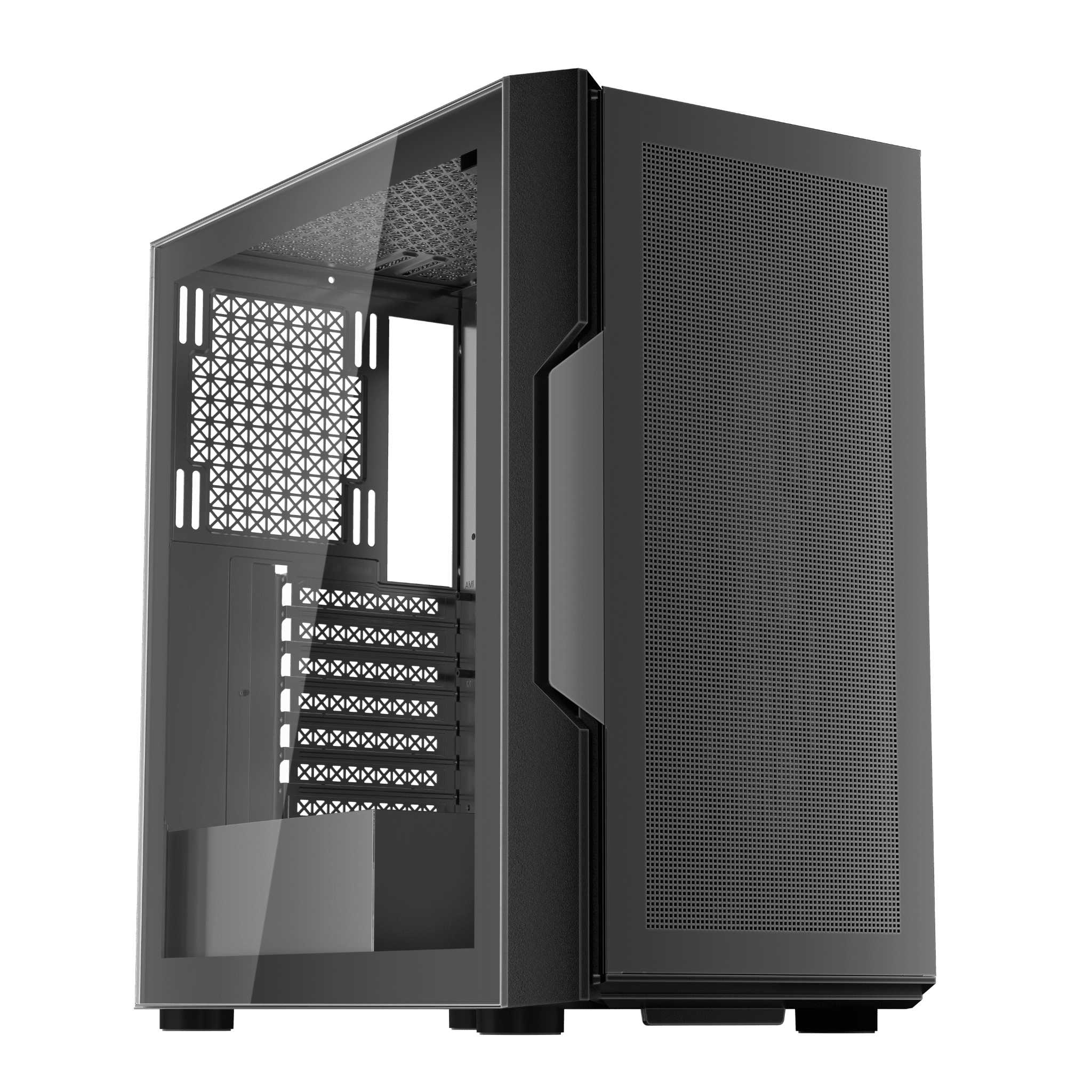 1st Player T7-P Mid Tower Gaming Case - Black - T7-P-BK | CCL