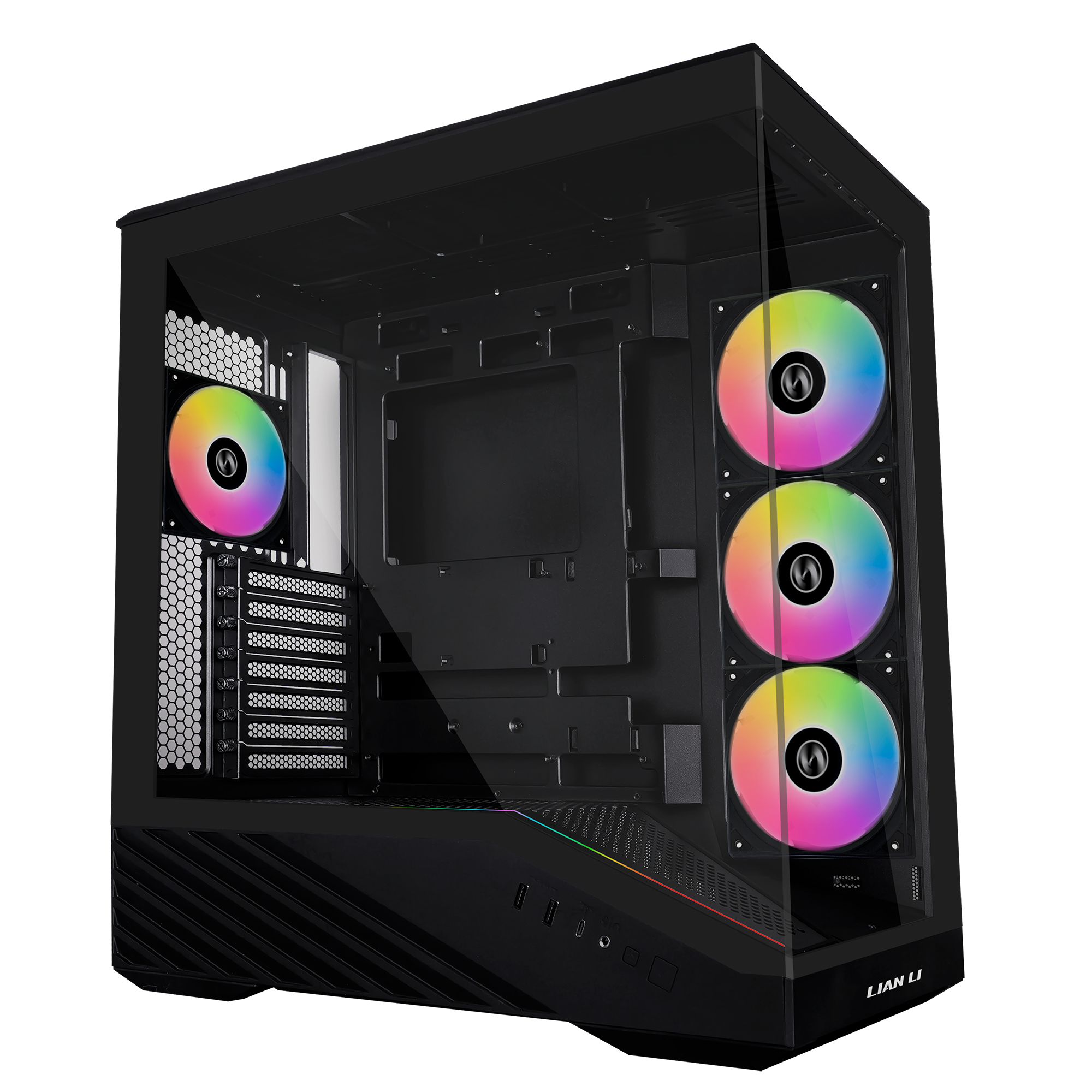 Lian Li Vector V100 RX Mid Tower Gaming Case - Black - V100RX - BGrade ...